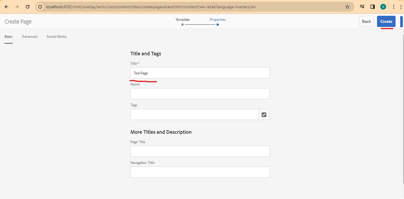 Creating and Editing a Page in AEM - Sankham Technologies